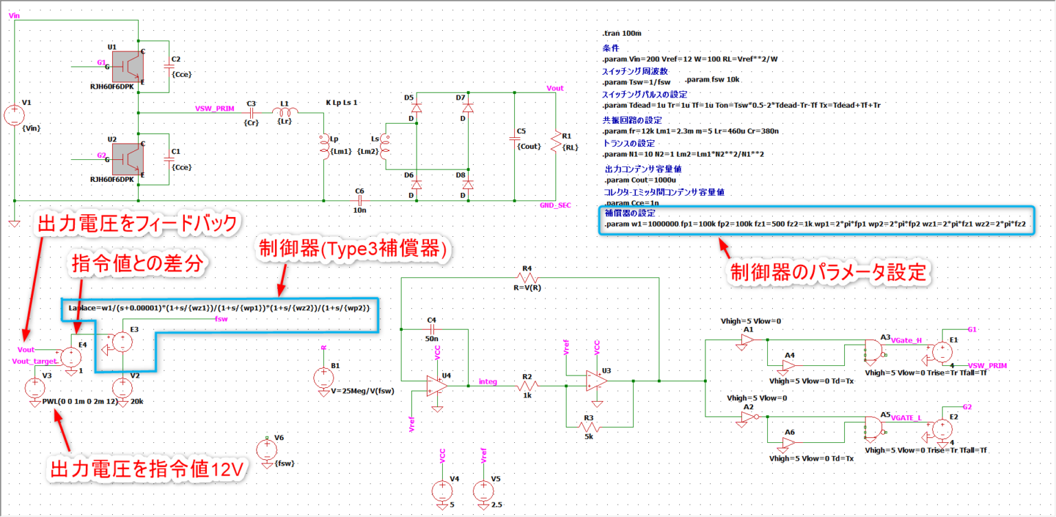 【電源回路】LLCコンバータの設計手順②(制御設計編) | かきエレ